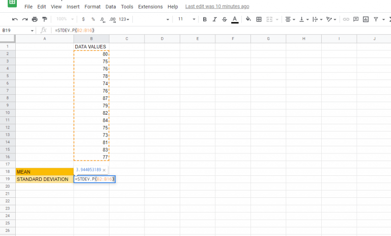 How to Calculate Z-Scores in google sheets – Edutized