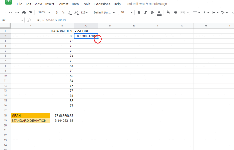How to Calculate Z-Scores in google sheets – Edutized